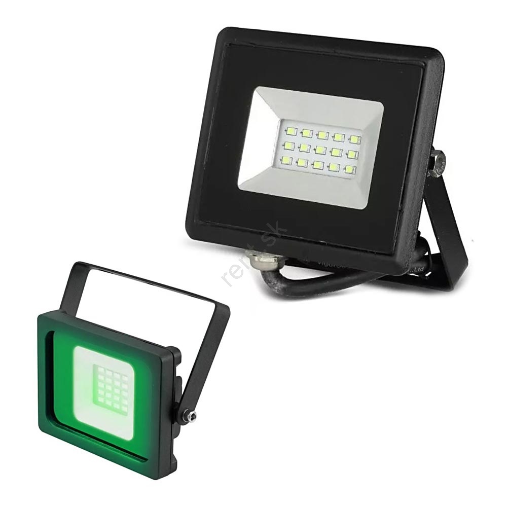 LED Reflektor LED/10W/230V IP65 zelené svetlo | rent.sk