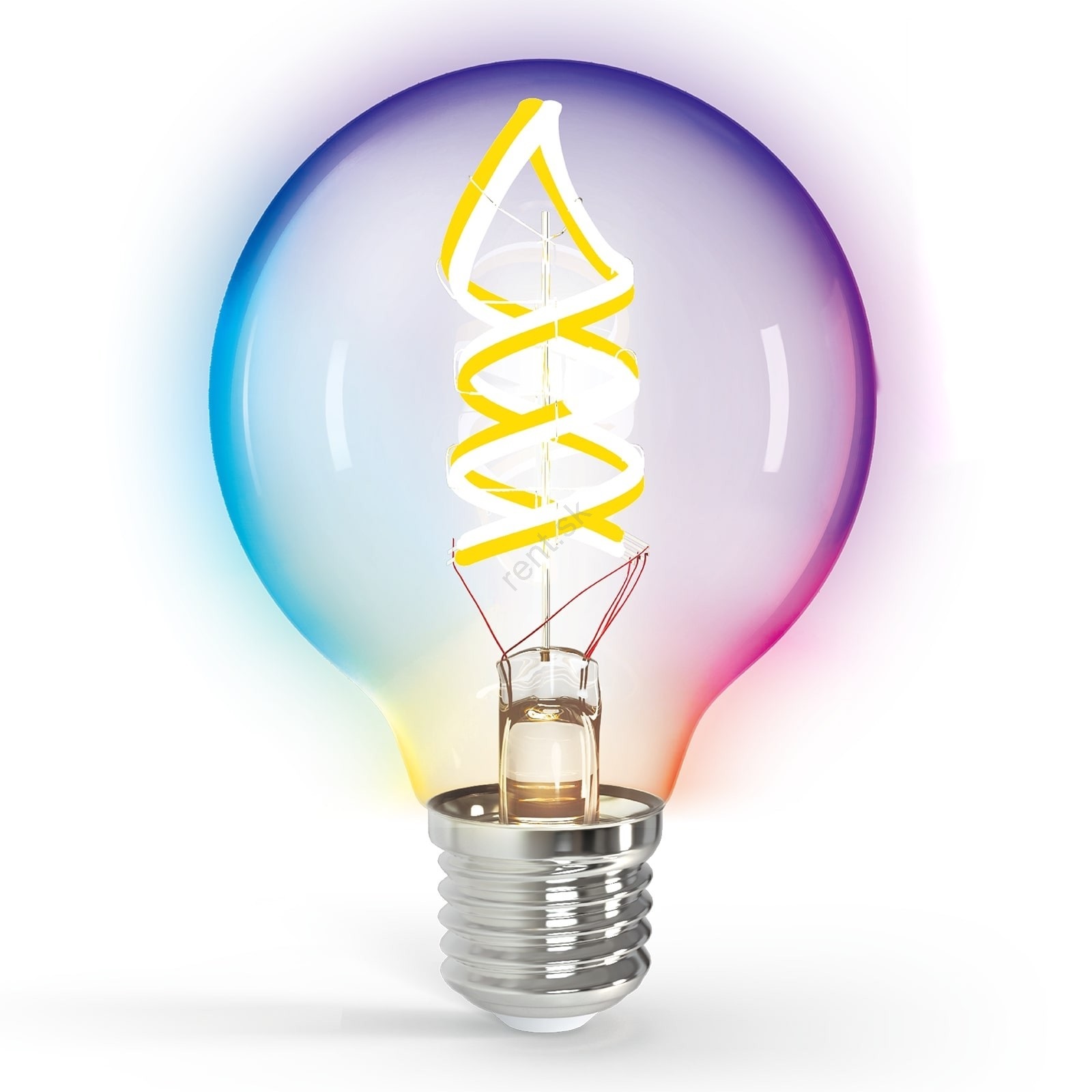 LED RGBW Žiarovka FILAMENT G95 E27/4,9W/230V 2700K - Aigostar | rent.sk