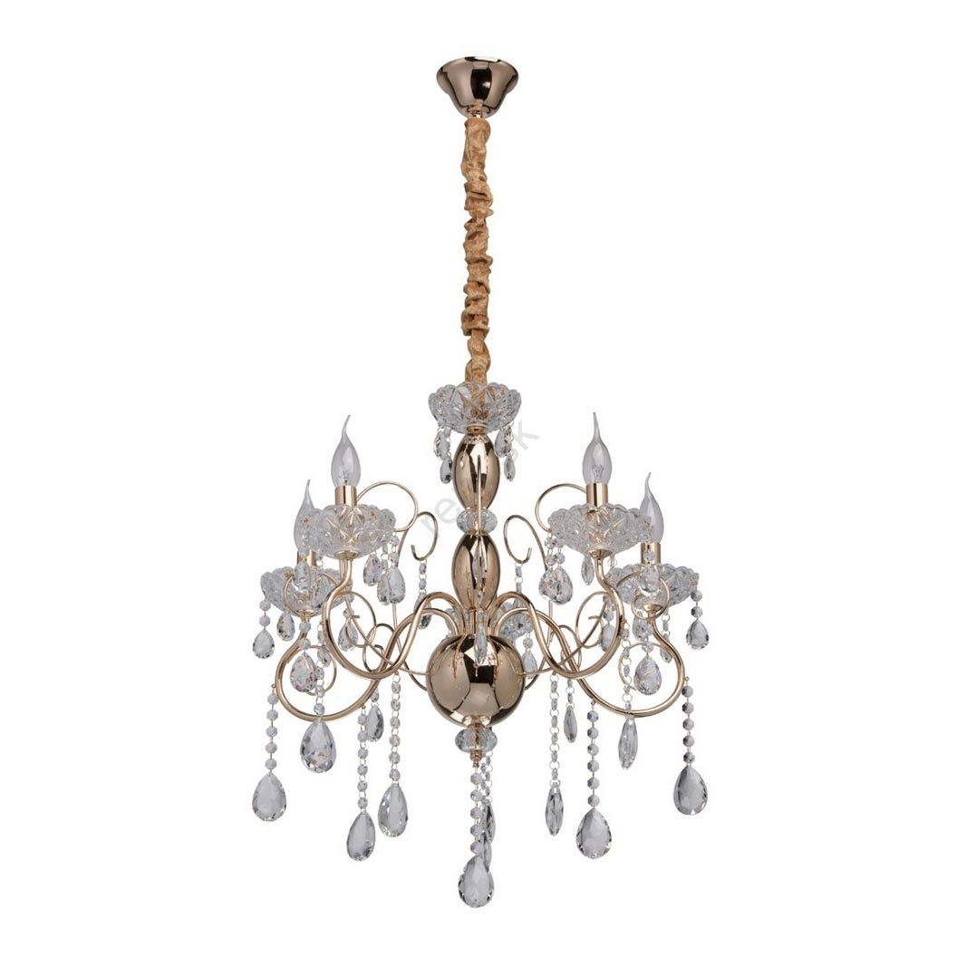 MW-LIGHT - Krištáľový luster na reťazi ADELE 5xE14/40W/230V | rent.sk